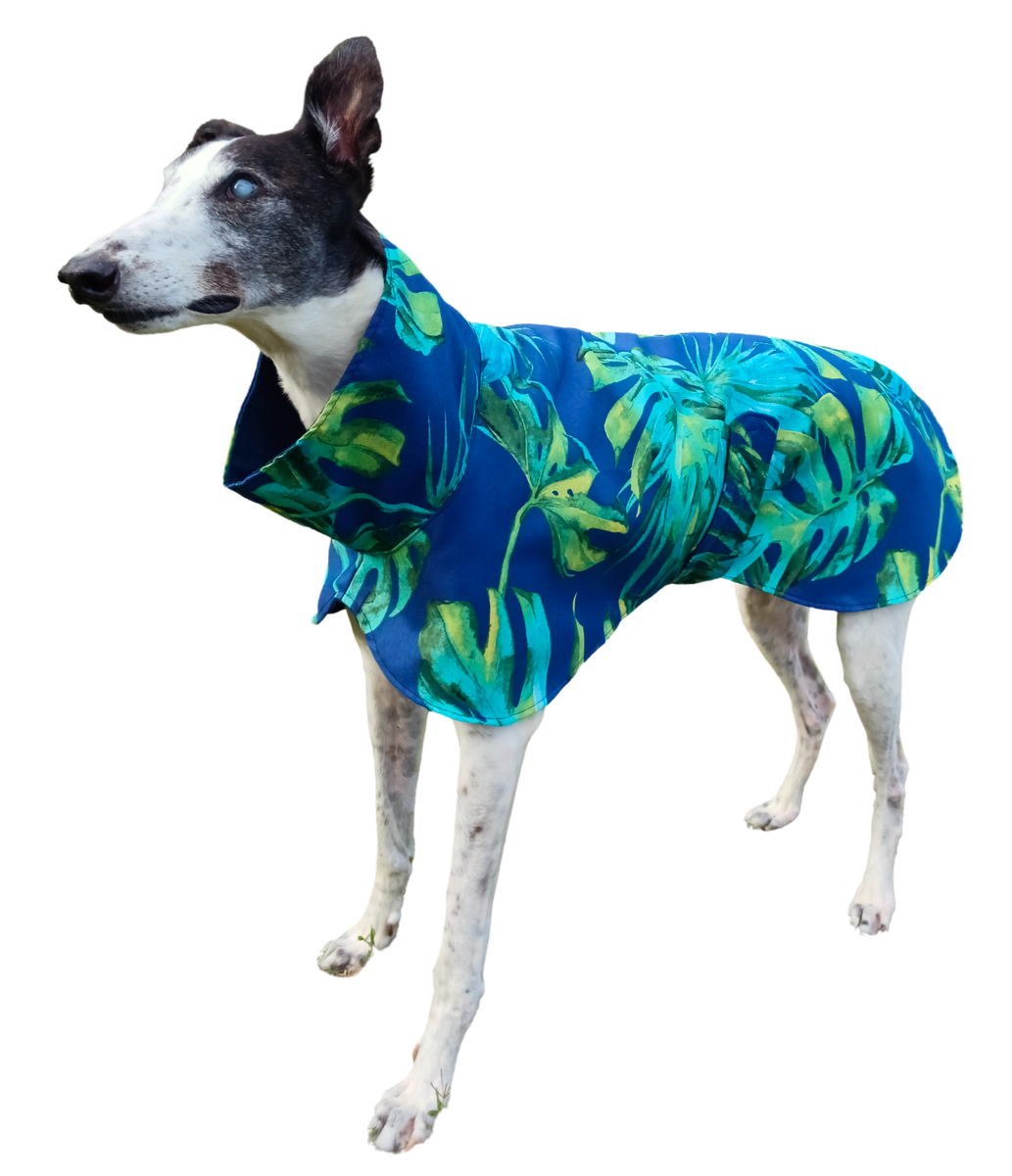 NEW! Navy Palm Garden Deluxe Canvas Raincoat – Greyt-Stuff NZ